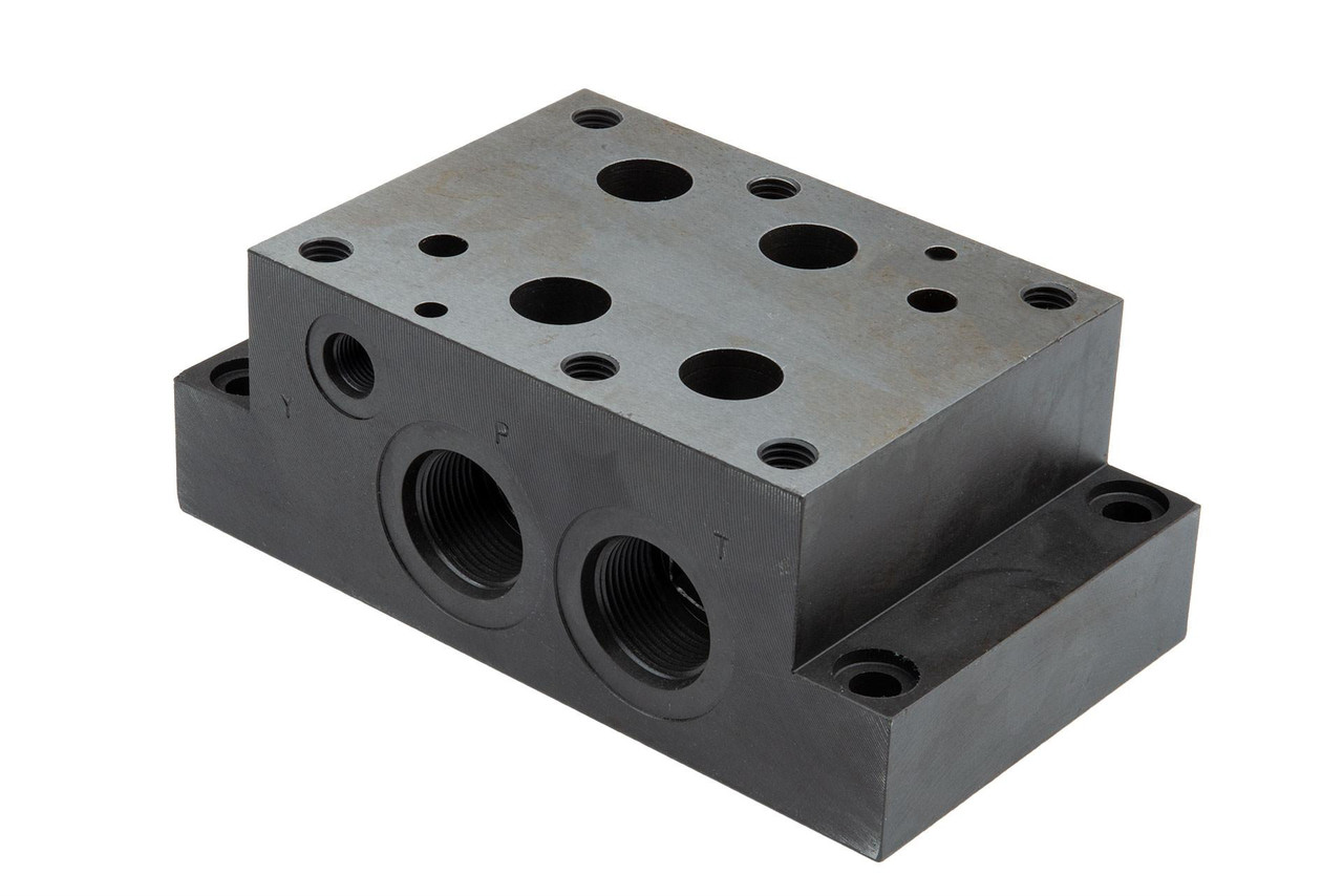 Hyvair D08 Sub-plate, 1 Section, Series or Parallel, SAE 16