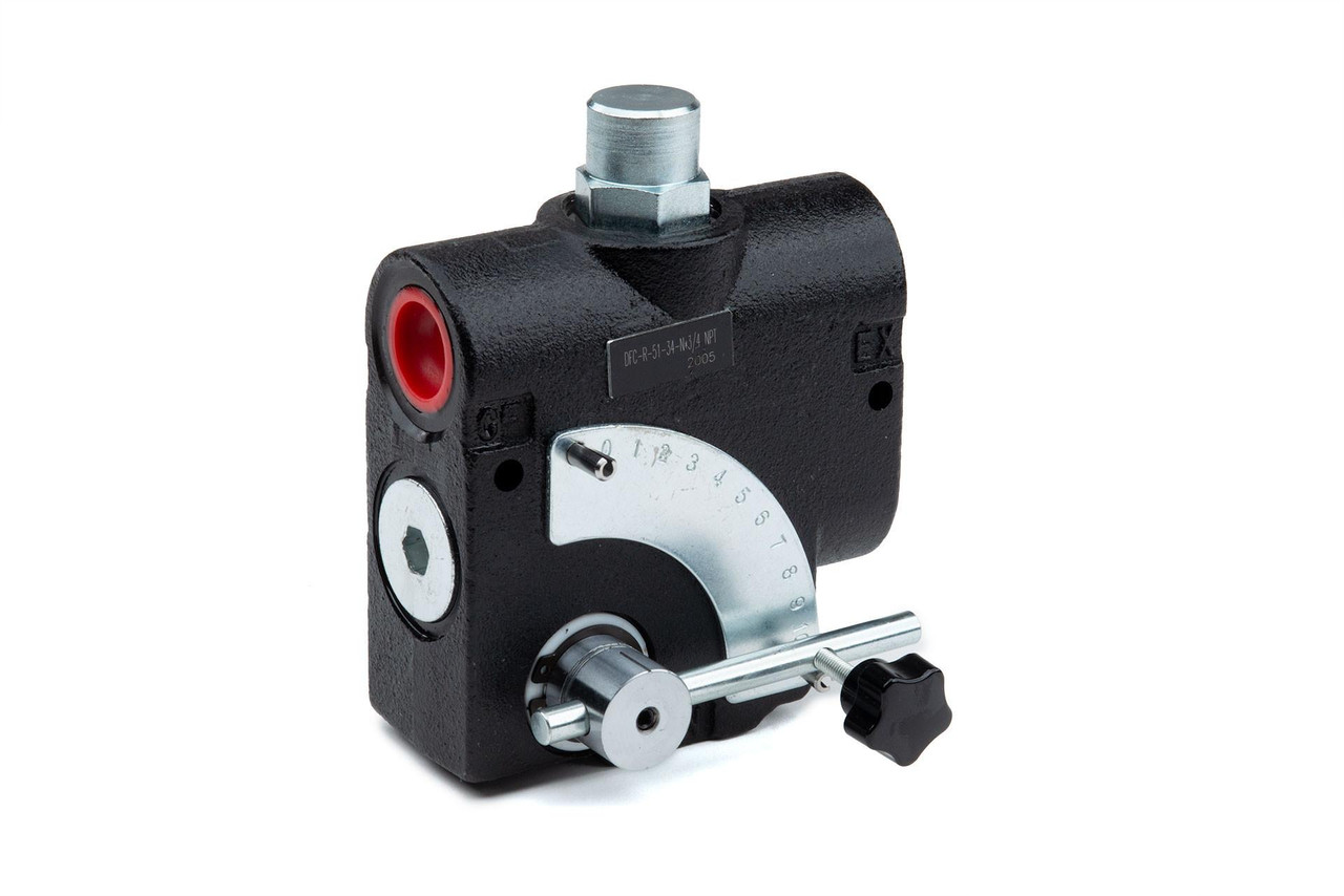 FC Pressure Compensated Flow Control Valve, 0-16 GPM, SAE 10 Side Ports