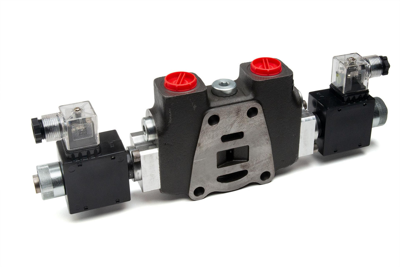 PC100 Sectional Solenoid Valve Work Section, 4 Way 3 Pos, Motor Spool