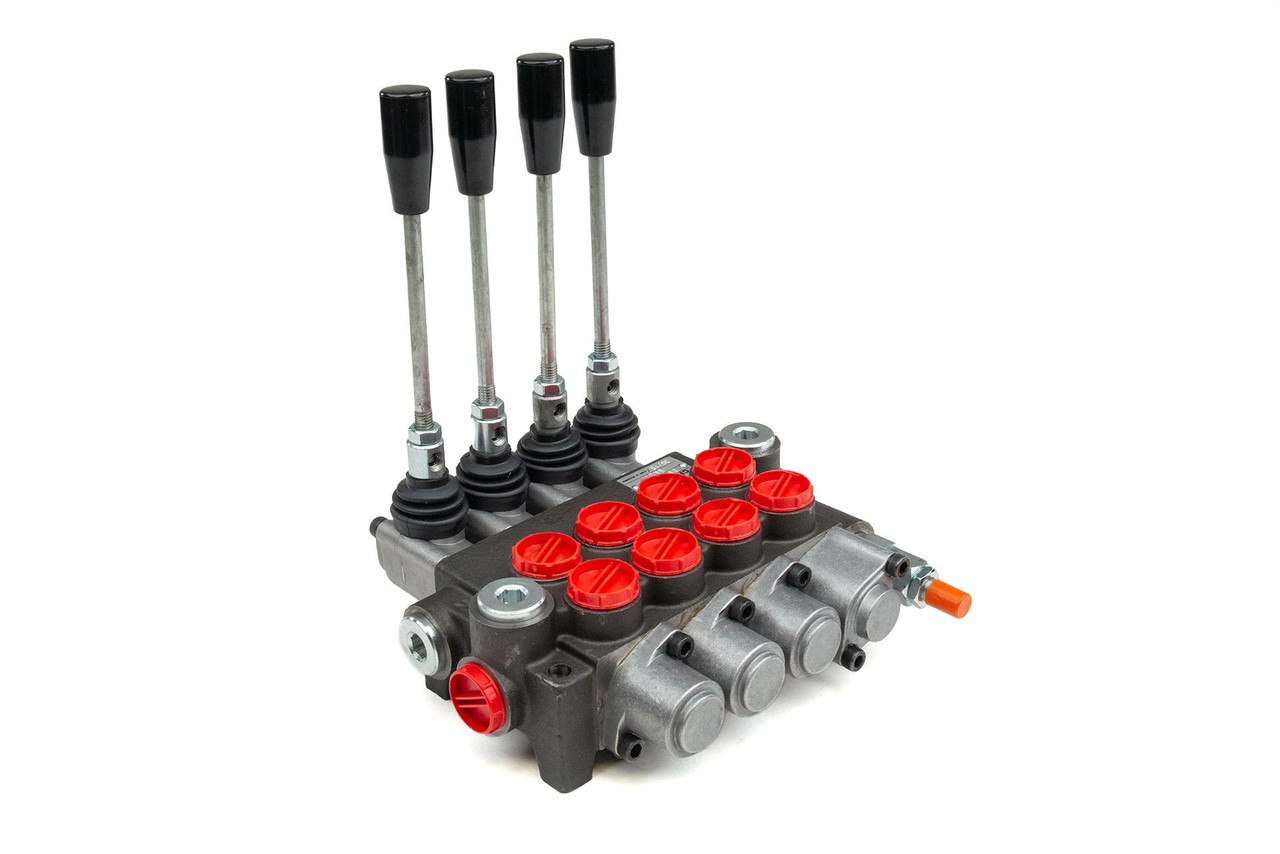 Directional Control Valve, 10 GPM, 4 Spool, Motor Float, Tandem Center