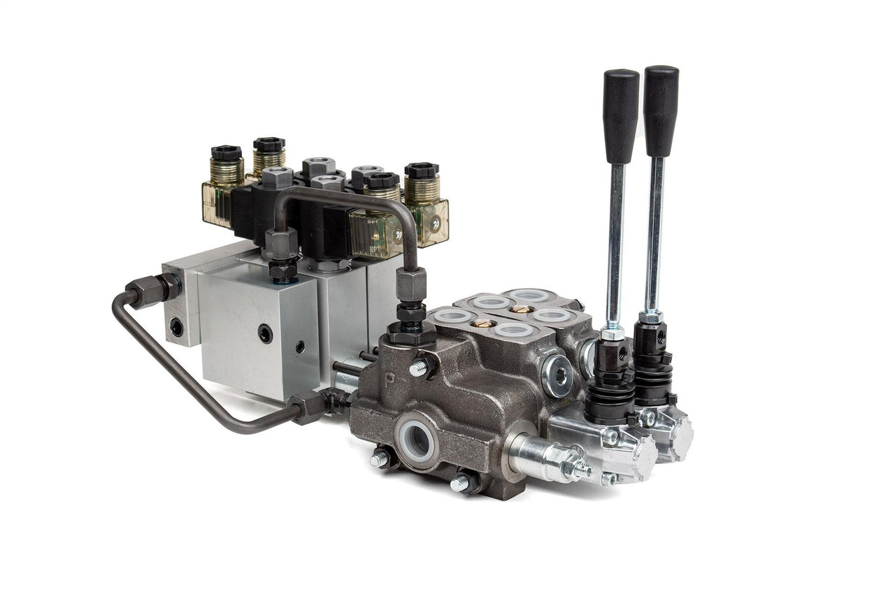 BSV-3 Sectional Control Valve Assembly, 2 Spool, 13 GPM, 4-way, 3 ...