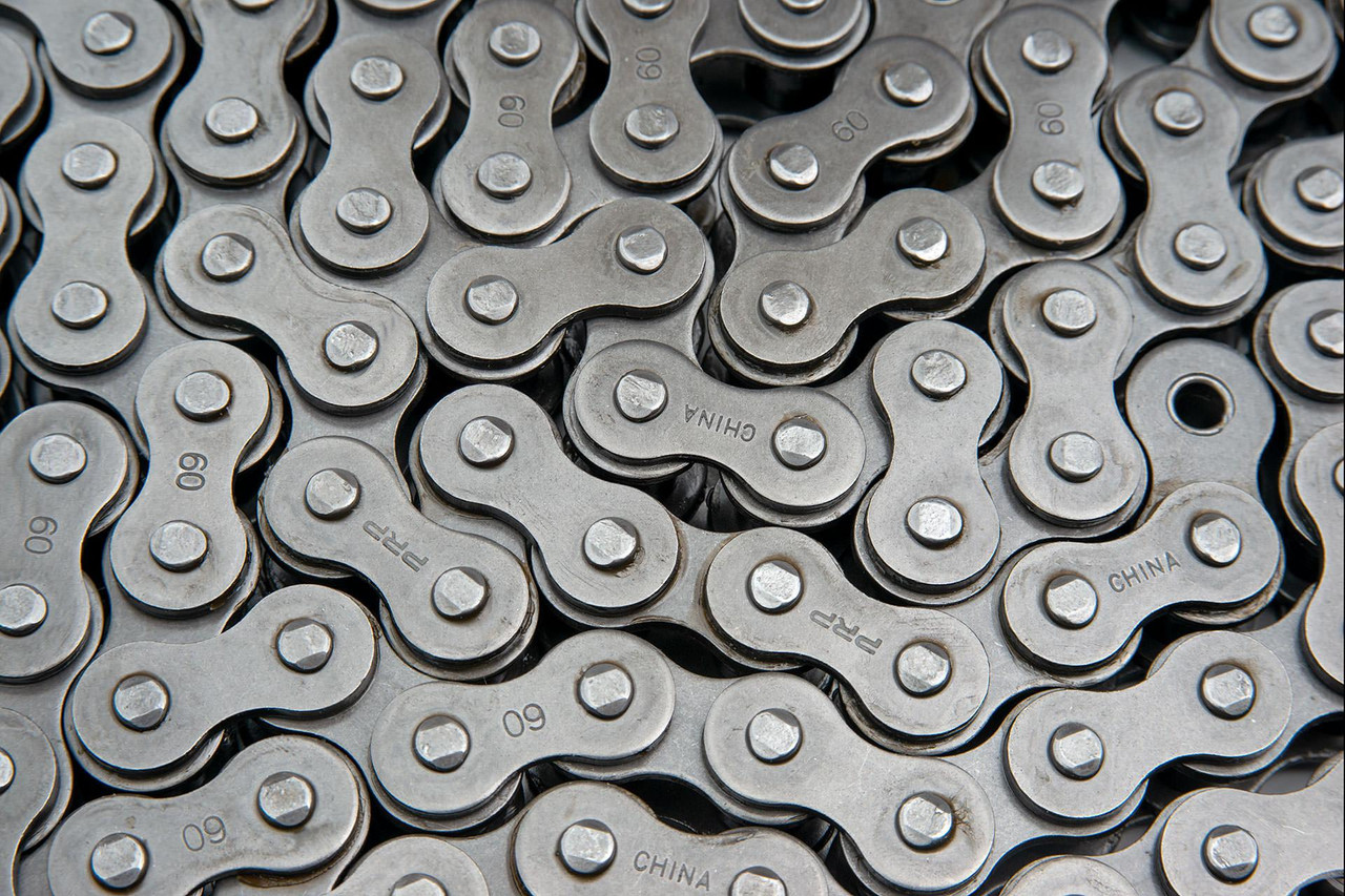 Riveted Roller Chain - Heavy Duty Series: 100H Chain Size, 10 ft ...