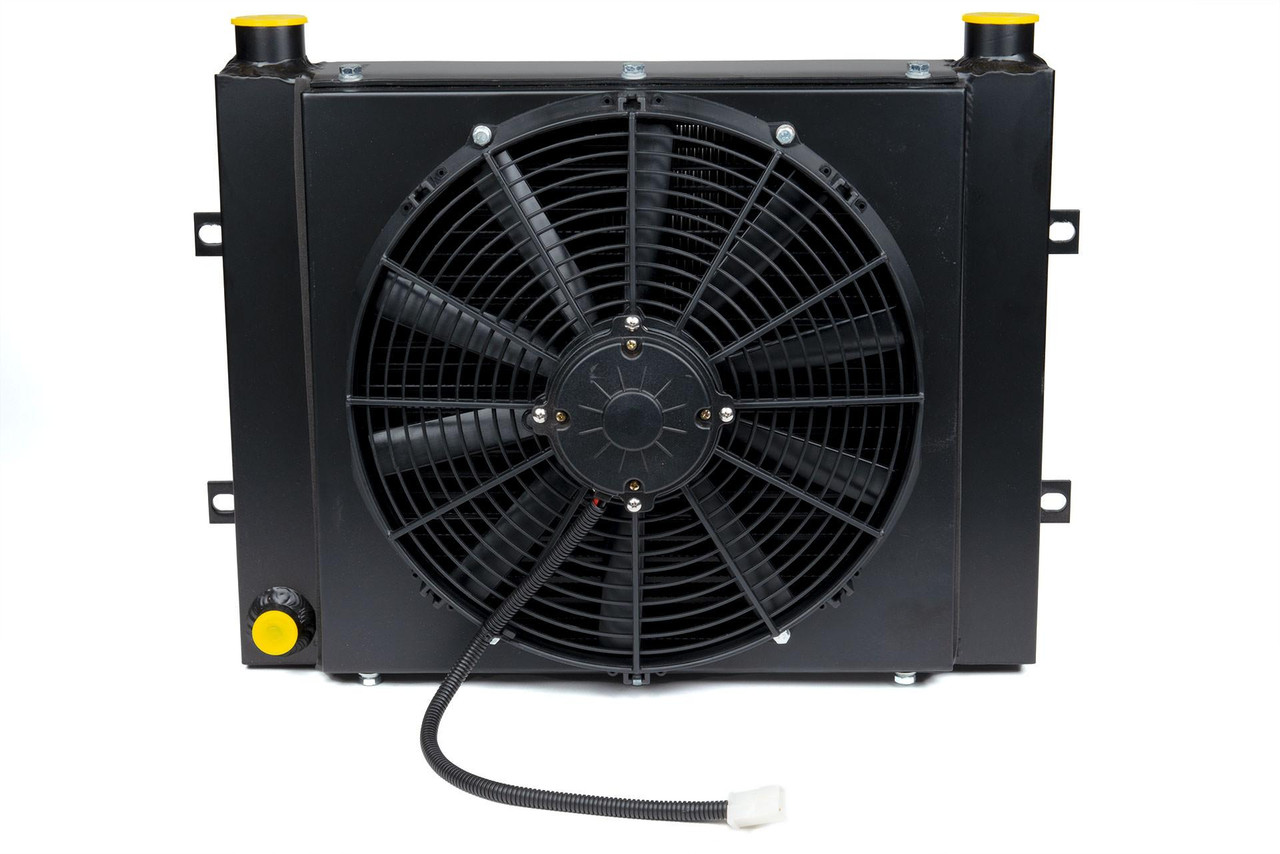 Maxim Mobile Oil Cooler w/ DC Fan: 12 VDC, 66 GPM Max, 1 NPT Ports