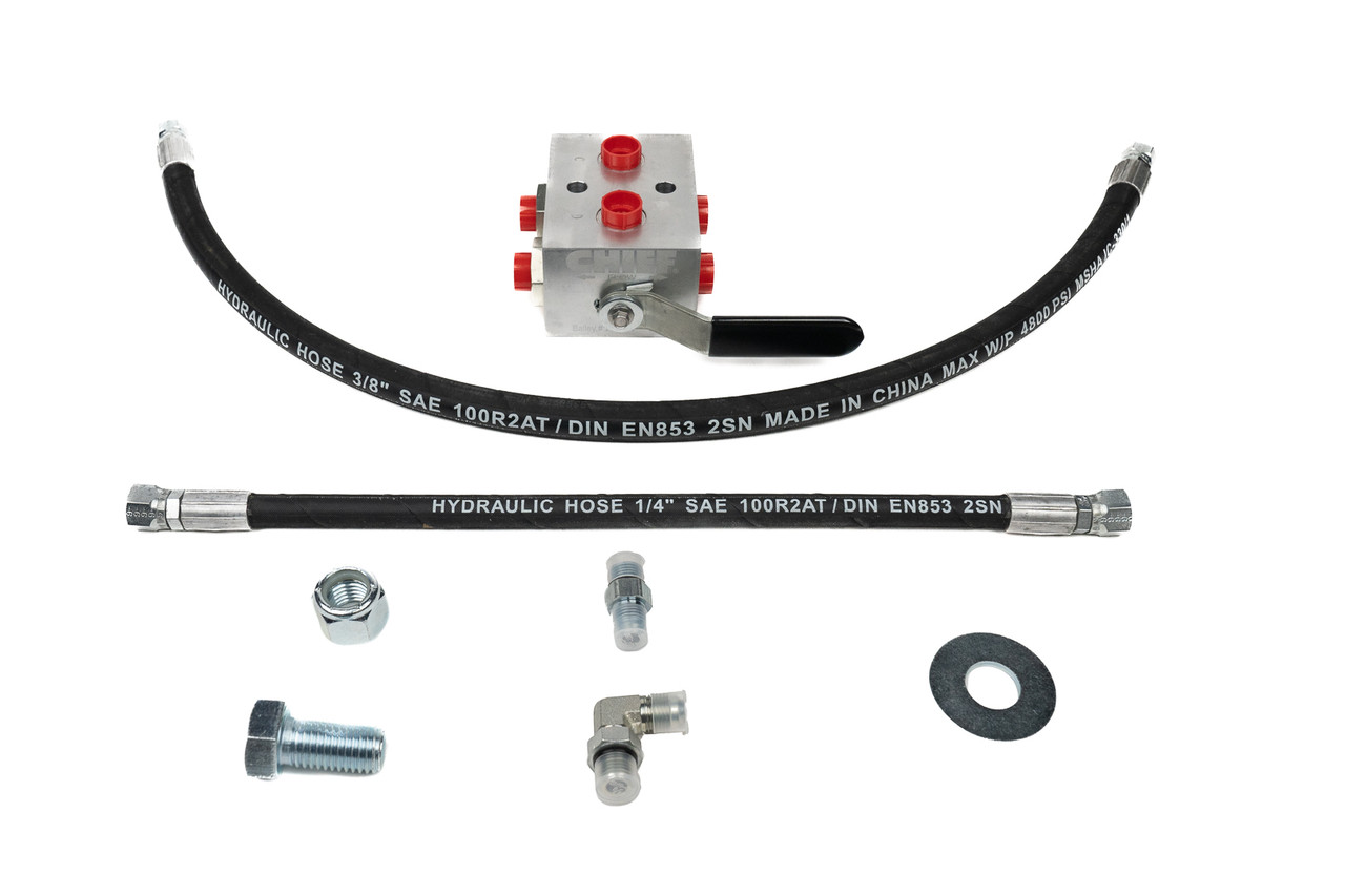 Chief 12K Jack Kit with 6-Way Selector Valve for Dump Trailers