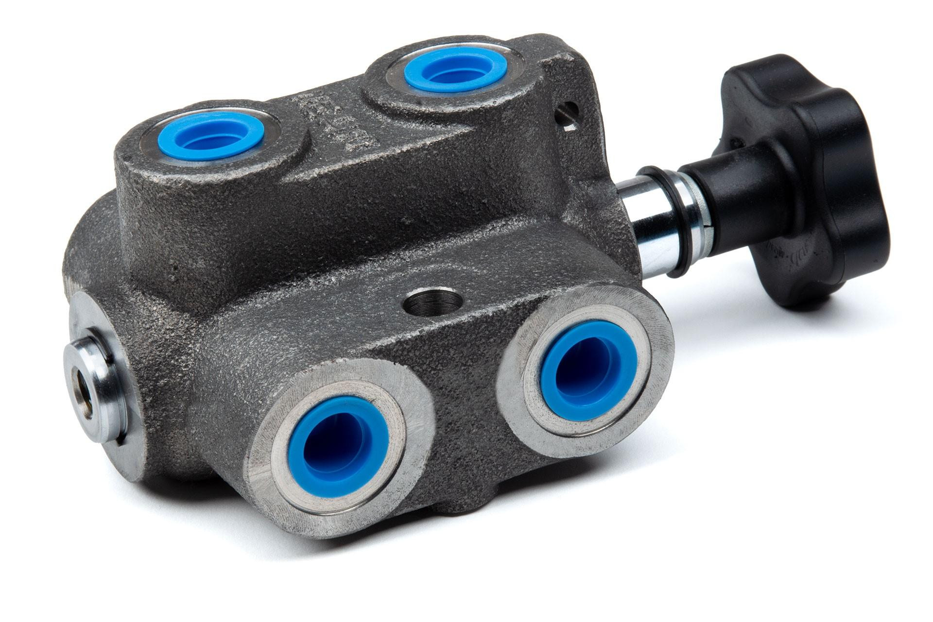 Chief 6-Way, 2-Position Circuit Selector Valve - 20 GPM, SAE 6, Lever ...