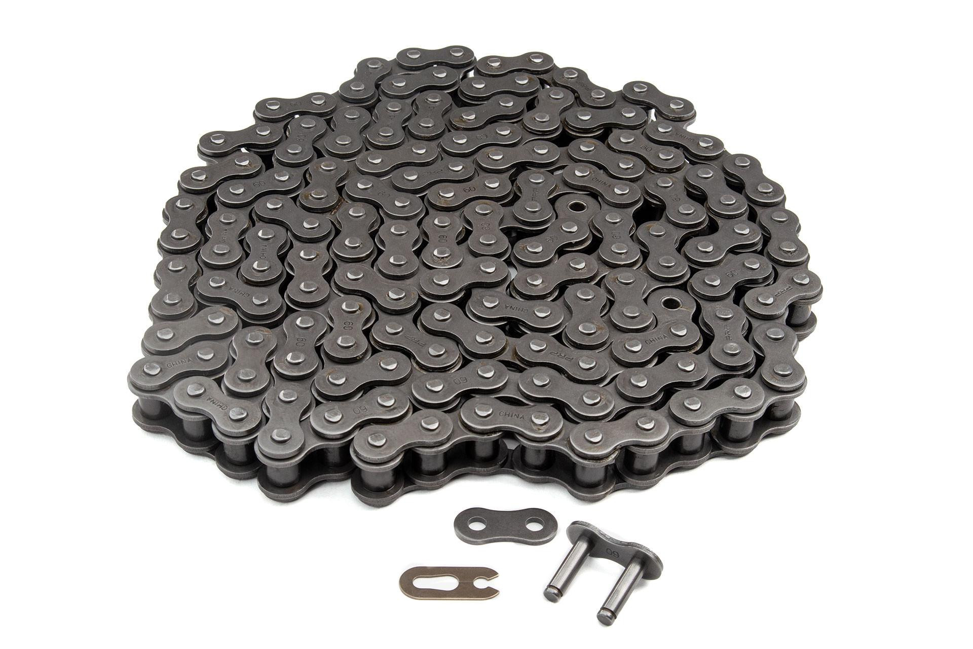 Riveted Roller Chain - Heavy Duty Series: 100H Chain Size, 10 ft ...
