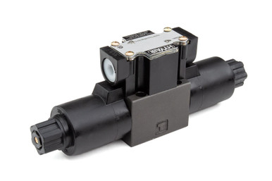 D03 3 Position Spring Center Motor, Motor Float, Parallel, 20 GPM, 12V DC