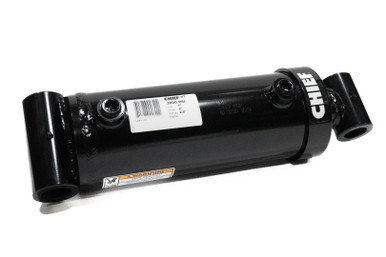 Welded Cross Tube Hydraulic Cylinder: 5 Bore x 10 Stroke, 2.5 Rod, SAE 12