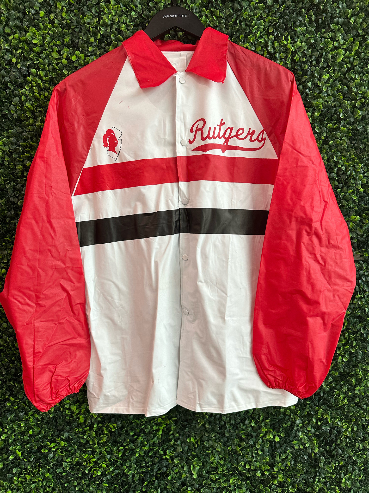 RUTGERS VINYL SCRIPT LOGO JACKET - Primetime
