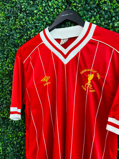 RARE VINTAGE LIVERPOOL 1984 EUROPEAN CUP FINAL UMBRO JERSEY - Primetime