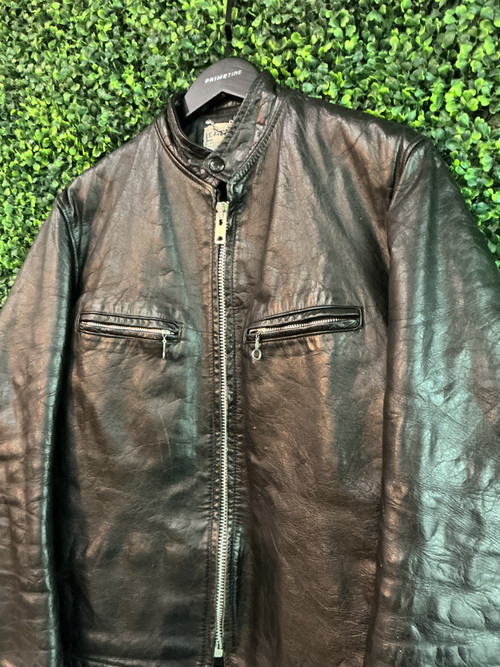 1960s LEATHER MOTOROCYCLE JACKET - Primetime
