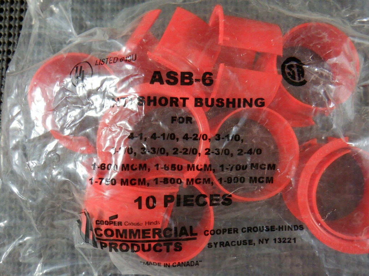 Anti Short Bushing BBTO 200-Pack 5/16 Inch Anti-Short Bushing - Red ...