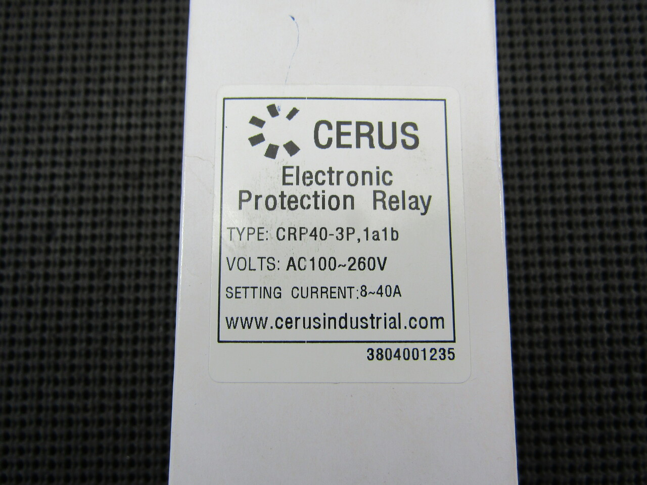 Cerus CRP40-3P Electronic Protection Relay 1a1b 8 - 40A Adjustable