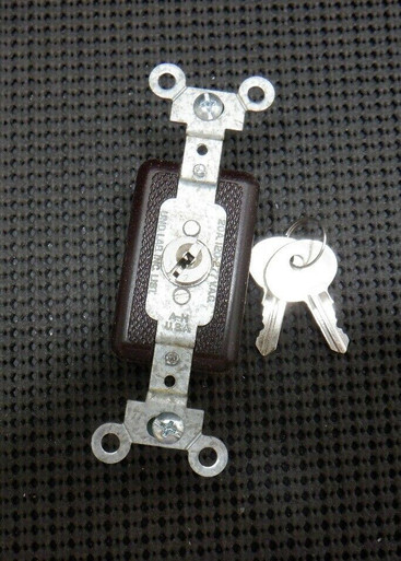 Cooper Arrow Hart AH1193N Corbin Lock 20A 120/277V AC 3-Way Switch Brown