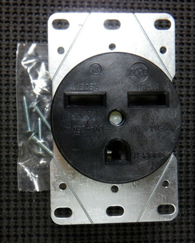 Cooper 5700N Single Receptacle 30A 250V 2P 3W Ground Flush Mounted