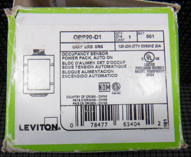 Leviton Opp20 0d1 Class 2 Occupancy Sensor Power Supply 120 277v 24vdc 20a