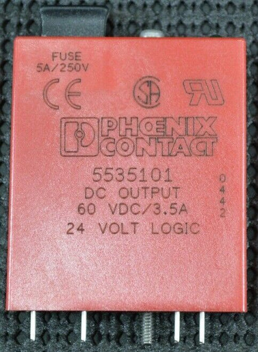 Phoenix Contact 5535101 Solid State Relay 60 VDC 3.5AS 24V Logic - New ...