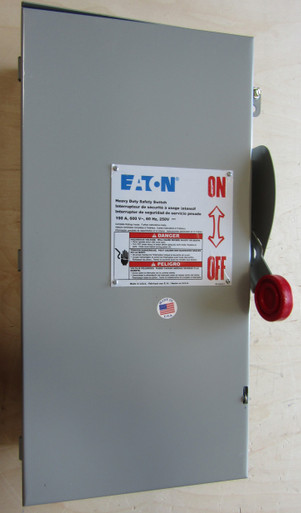 EATON DH363FRK HD FUSED SAFETY SWITCH 100A 3P 600V NEMA 3R - NEW NO BOX