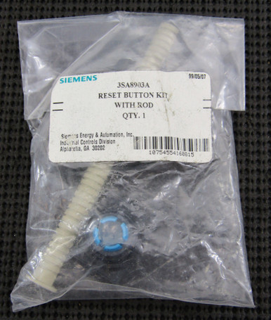 SIEMENS 3SA8903A BLUE RESET BUTTON KIT WITH ROD