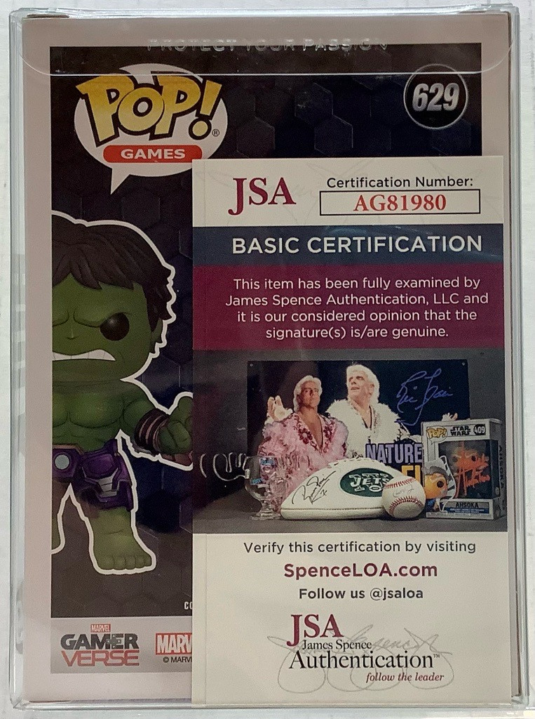 Avengers Game: POP! Figure - Hulk (Stark Tech Suit) (Autographed By Lou ...