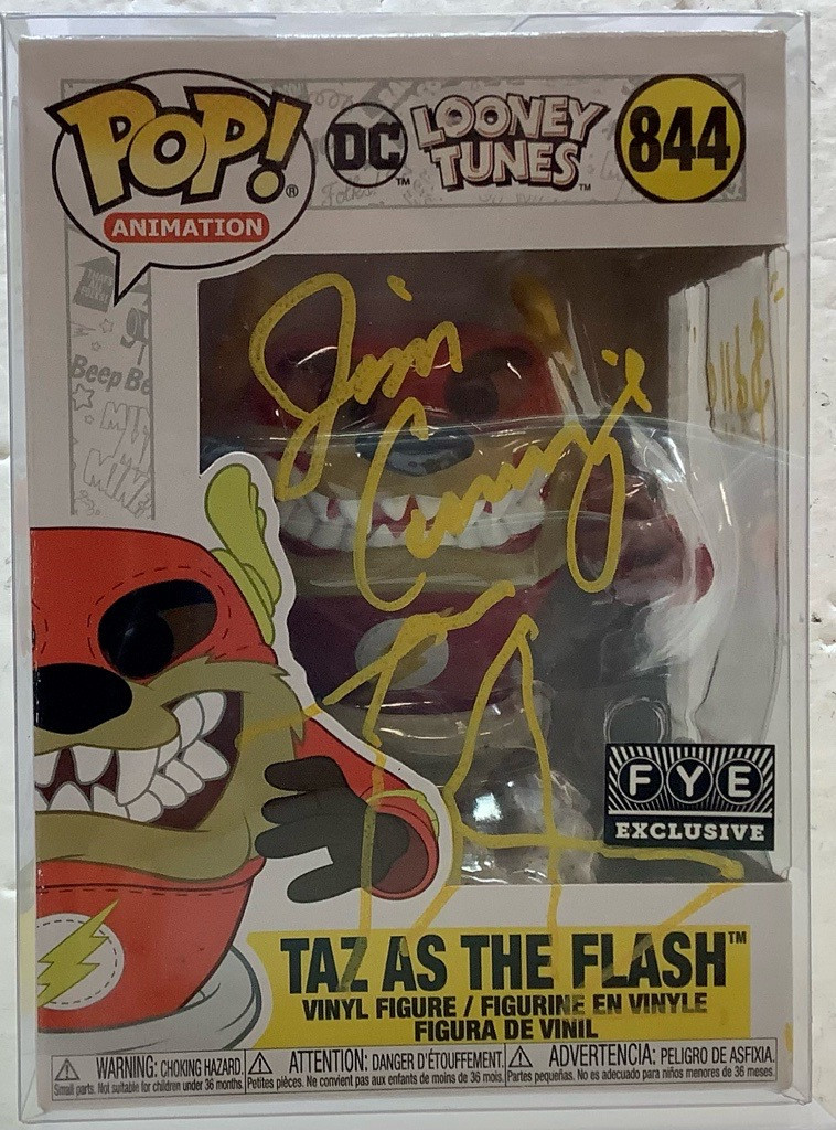 Loony Tunes : POP Figure - Taz as the Flash(Jim Cummings Autograph)FYE ...
