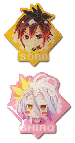 No Game No Life: Pins - Sora & Shiro (Set of 2)(101000038553 ...