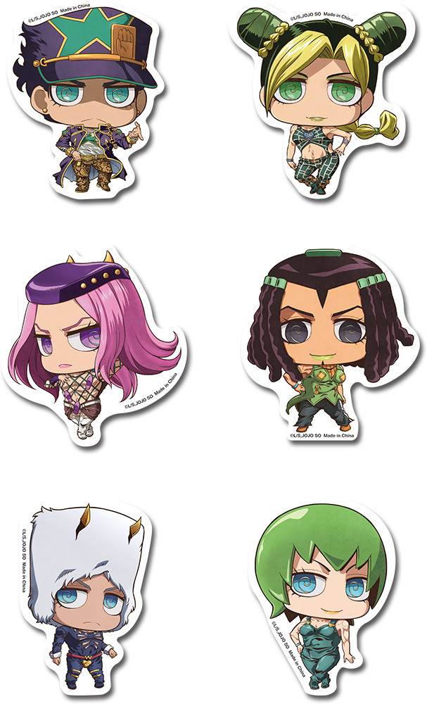 Jojo Bizarre Adventure S5 Stone Ocean: Sticker - SD Character Group Die ...