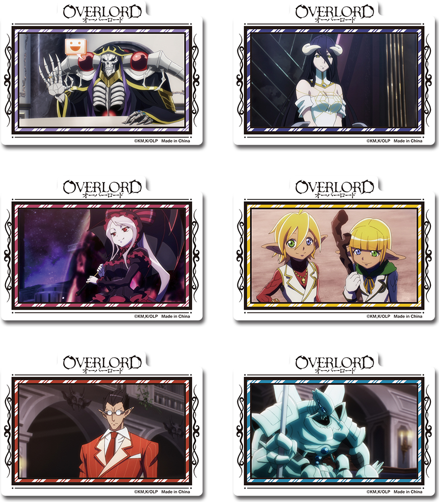 Overlord Season 1: Sticker Set - Screenshots Character Group Die-cut ...