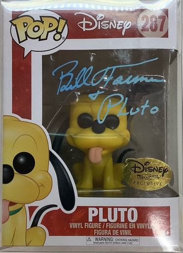 Disney: POP Figure - Pluto (Disney Treasures Exclusive) (Autographed By ...