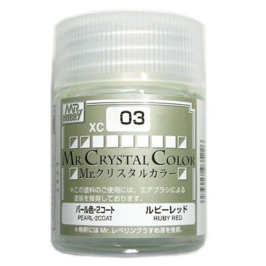Mr. Color: Paint Jar - Mr. Crystal Color XC03 Ruby Red - Entertainment ...