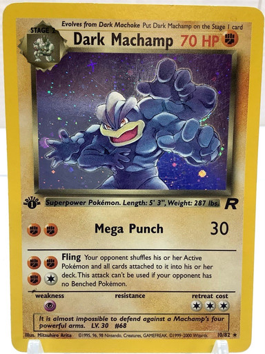 Pokemon TCG: Team Rocket - Dark Machamp(105140142) - Entertainment ...