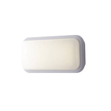Plafoniera da esterno LED SHELLY rettangolare bianca 15W CCT 3000K ...