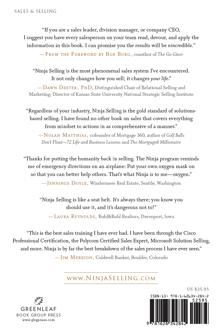 Ninja Selling: Subtle Skills. Big Results.