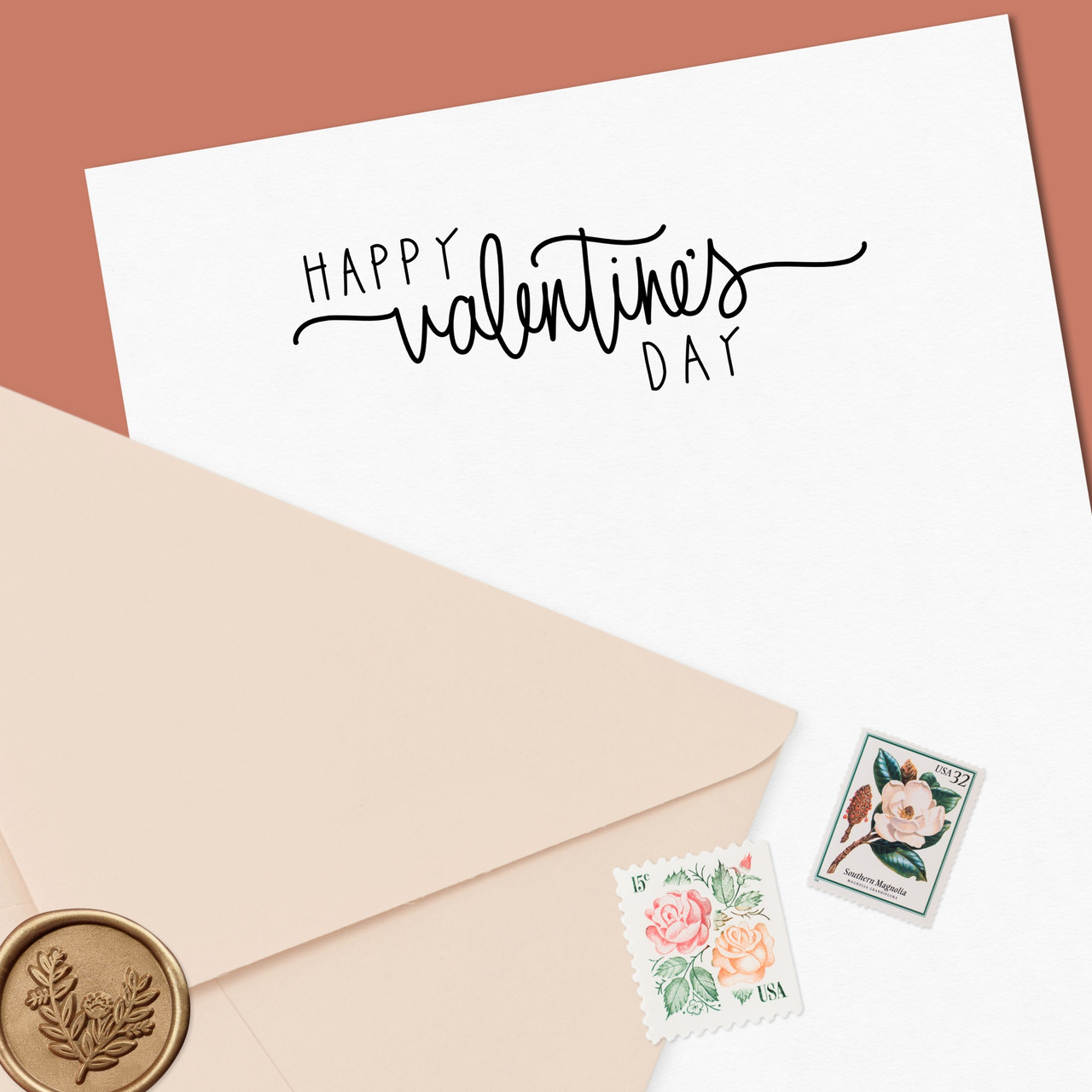 Happy Valentine's Day rubber stamp by Paper Sushi