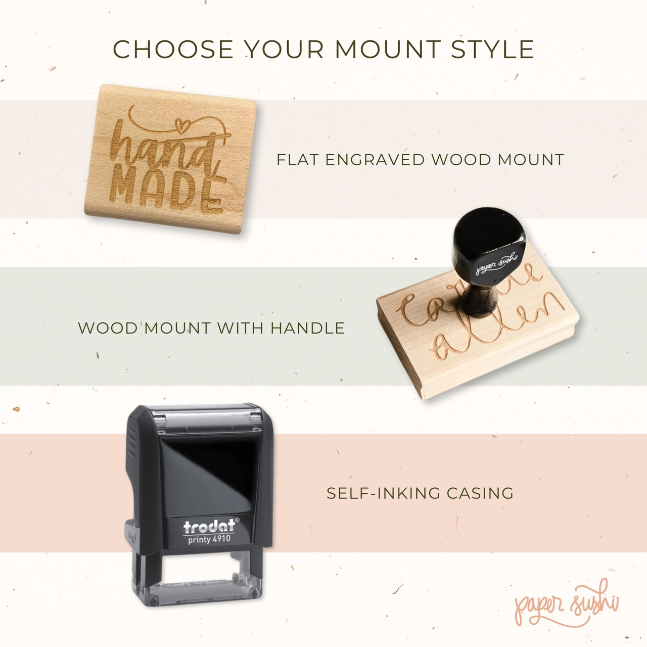 Calligraphy Address Stamp - by Paper Sushi