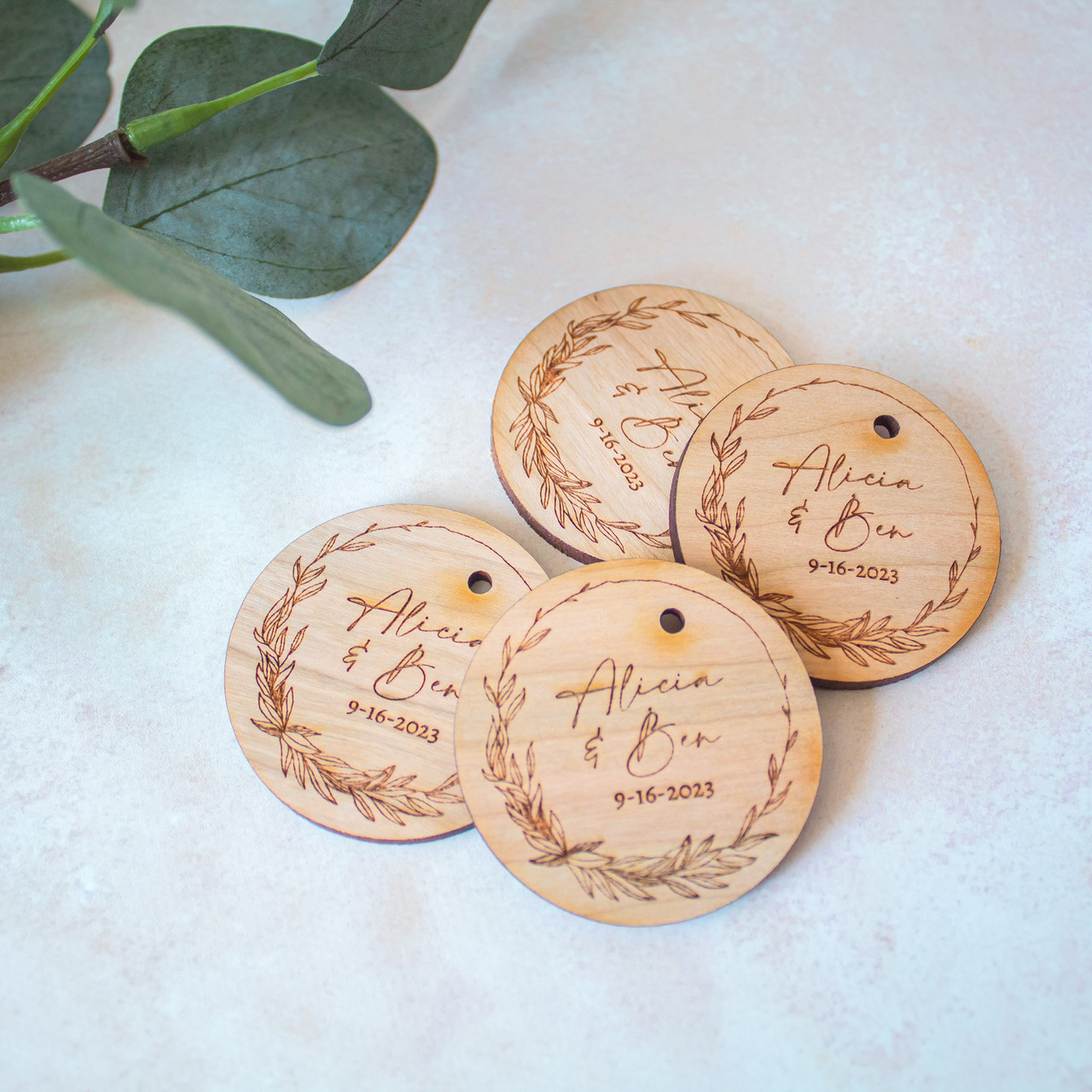 Personalized Wedding Favor Tags - PaperSushi
