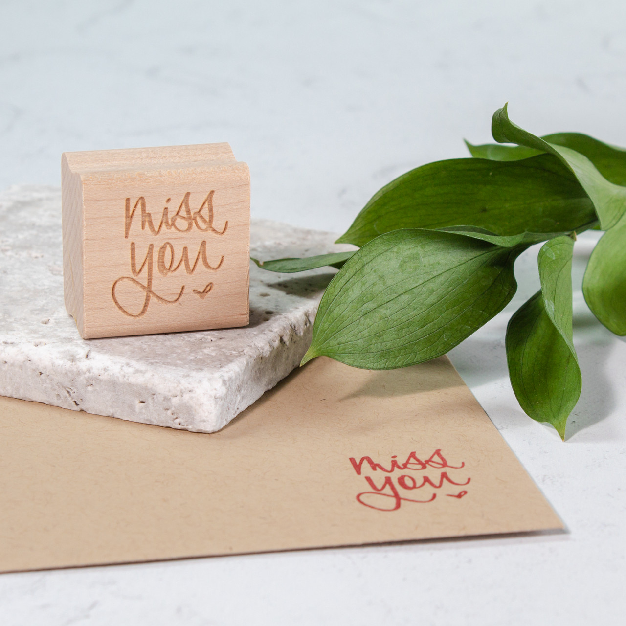 Miss You Rubber Stamp