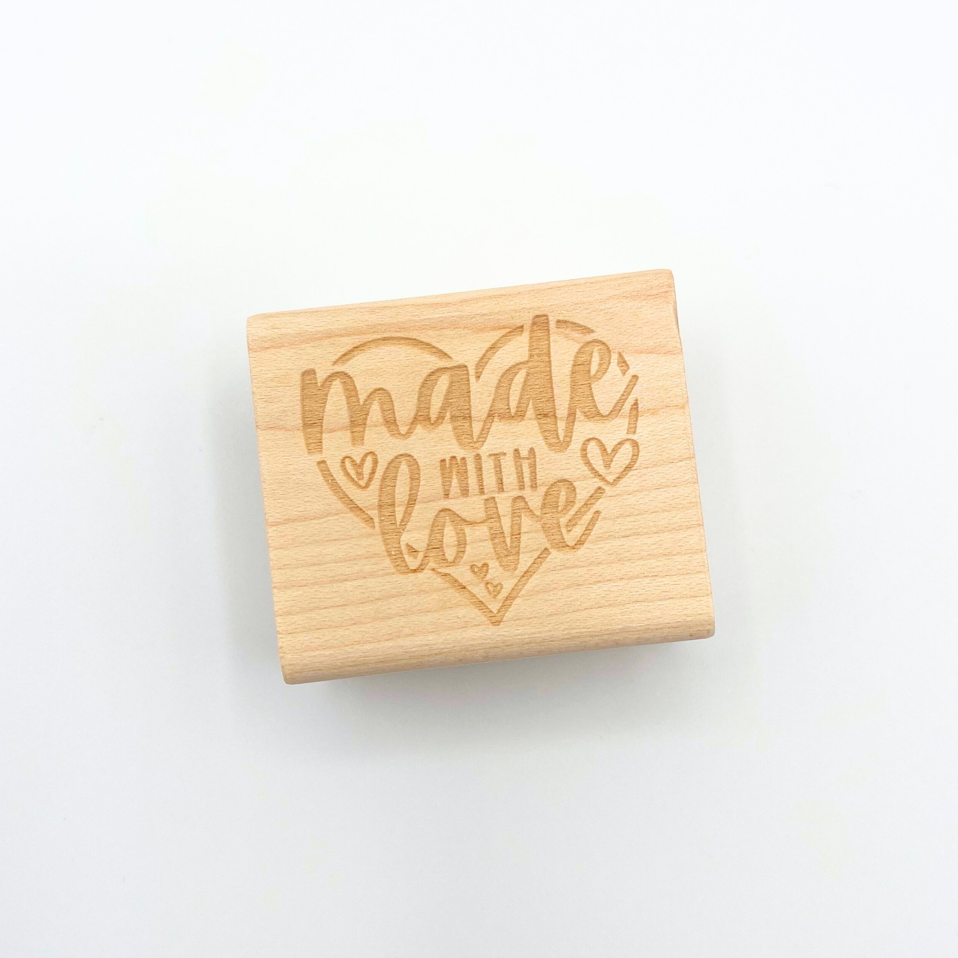 Made with love stamp