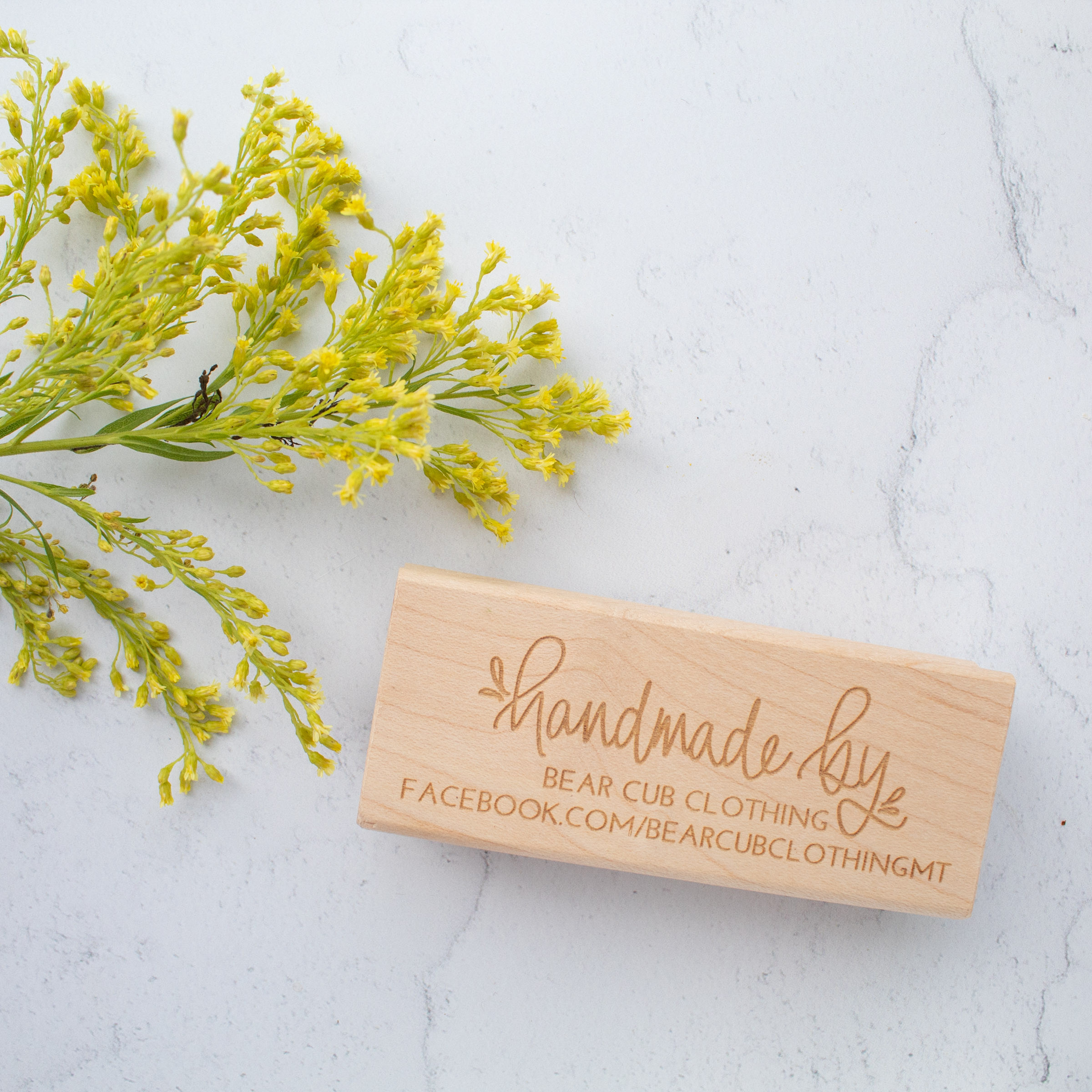 Hand lettered congratulations stamp by Paper Sushi