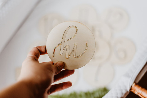 Cut Out Monthly Markers Baby Photo Props