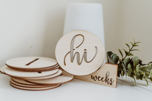 Cut Out Monthly Markers Baby Photo Props
