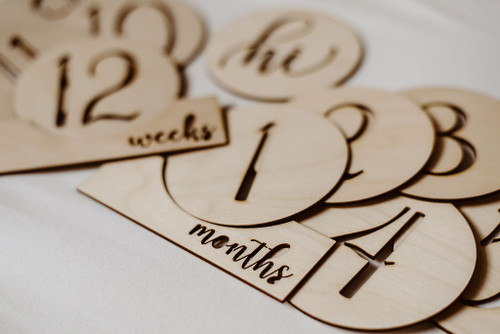 Cut Out Monthly Markers Baby Photo Props