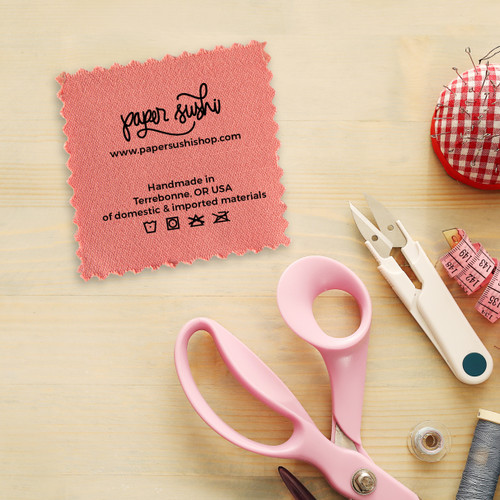 Clothing Compliance Stamp by Paper Sushi