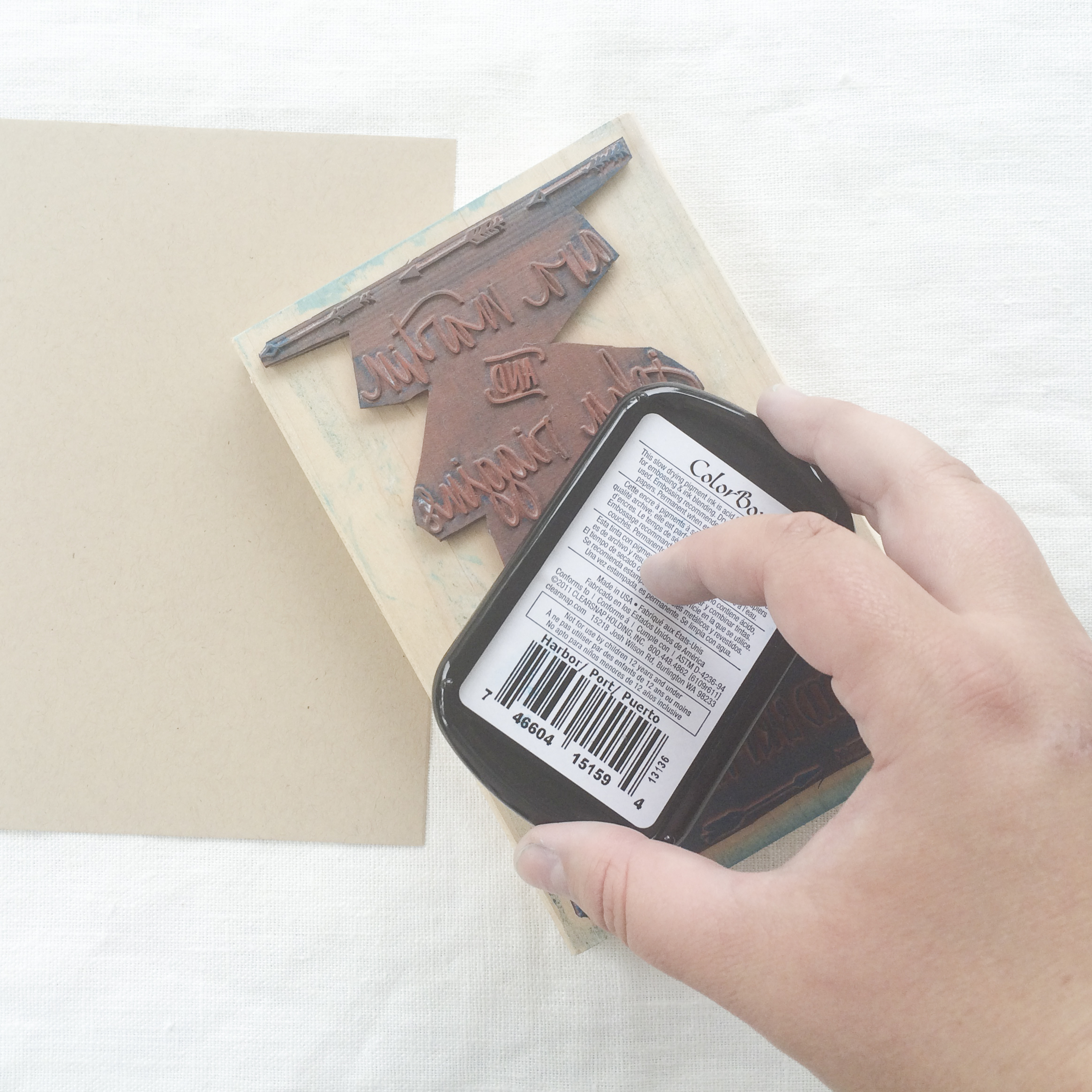 Inking Oversized Stamps with Paper Sushi - PaperSushi