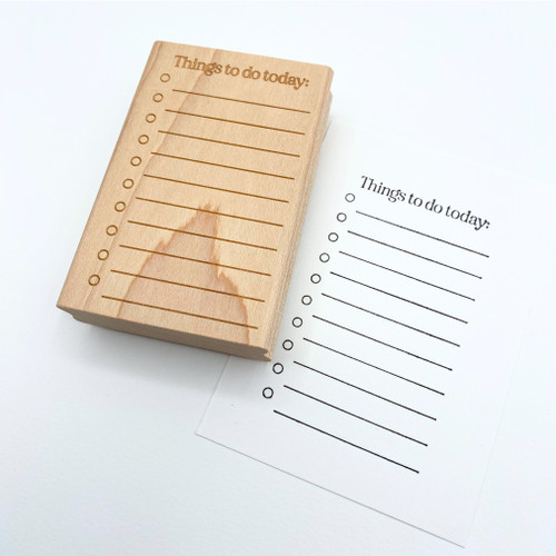 To Do List Stamp - Things To Do Today by Paper Sushi