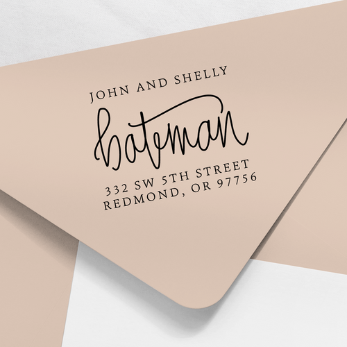 Calligraphy Address Stamp - by Paper Sushi