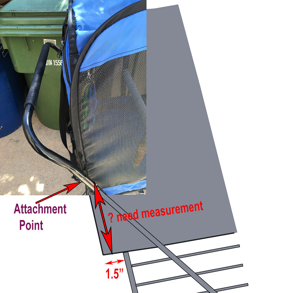 Bird Carrier for a large Amazon attachable to sit atop a grocery ...
