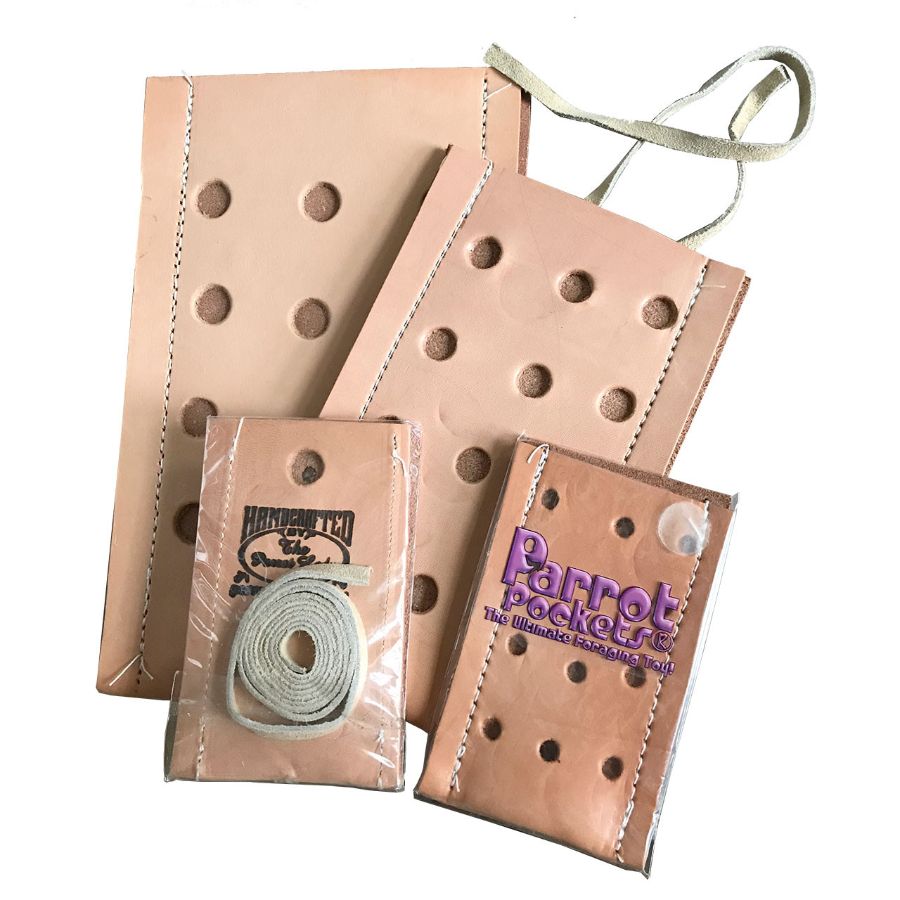 Foraging Bird Toys - Parrot Pockets (R) - XS Size - 3" x 5"