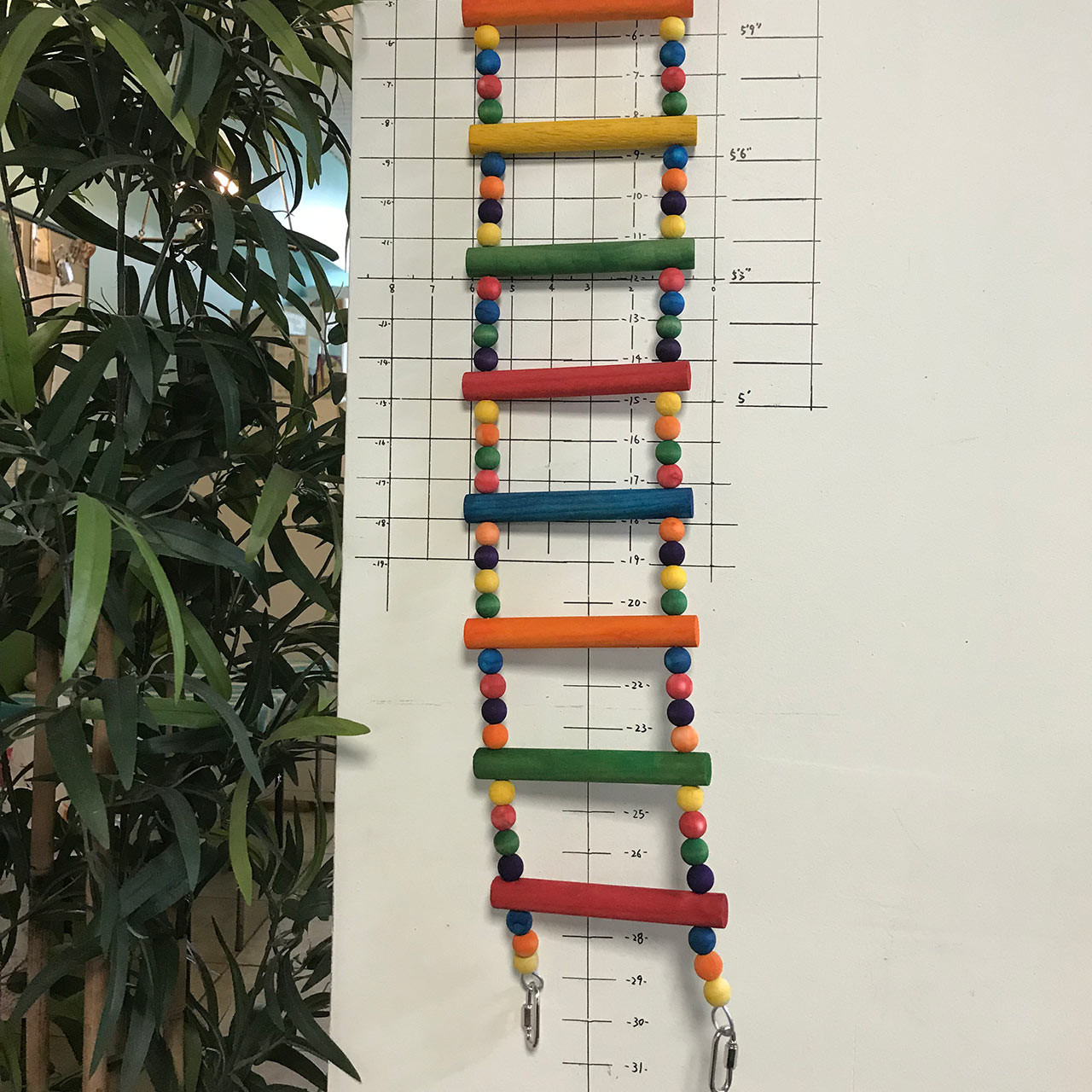 Climbing Bird Toys - Colorful Bendable Ladders 30"x 5.5"