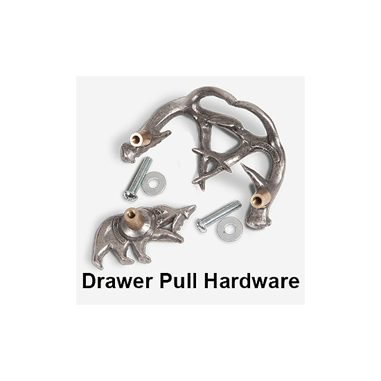 Fine Pewter Drawer Pulls - Bulldog